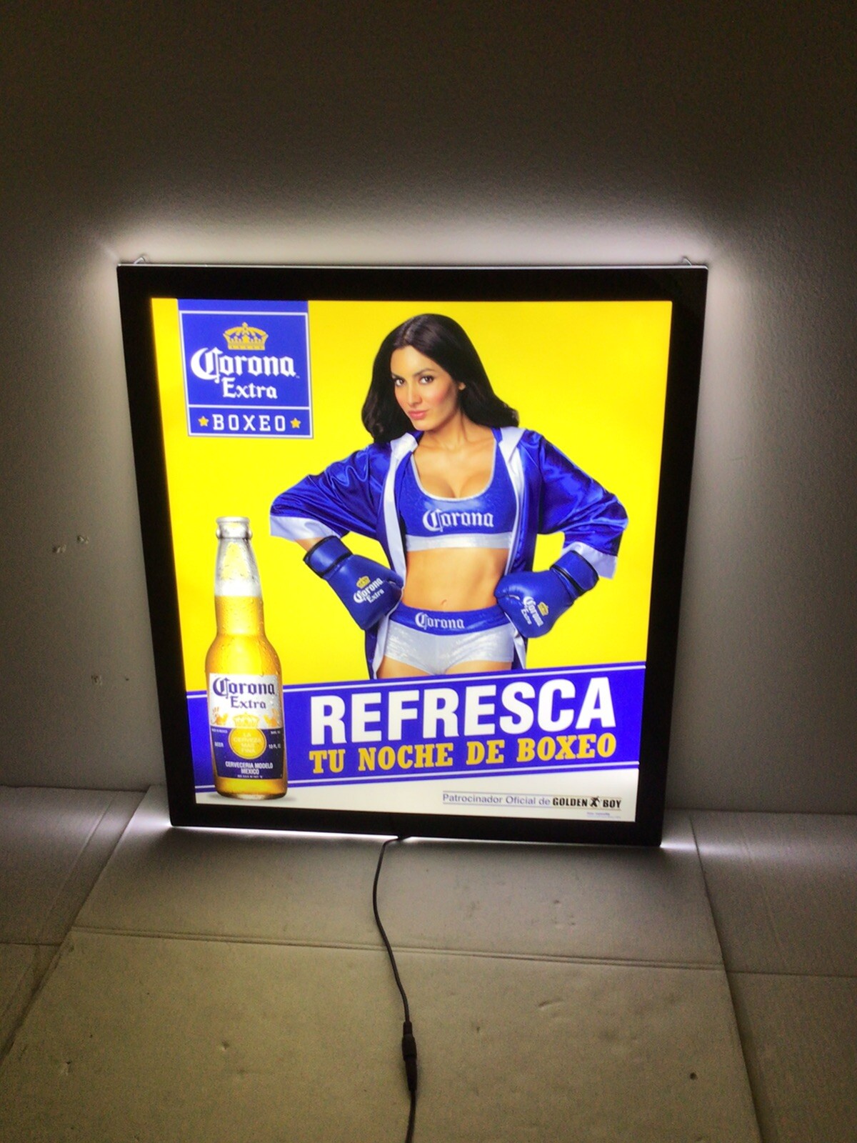 Corona Extra Beer Boxing Model Girls LED Light Up Display Sign, ManCave ...