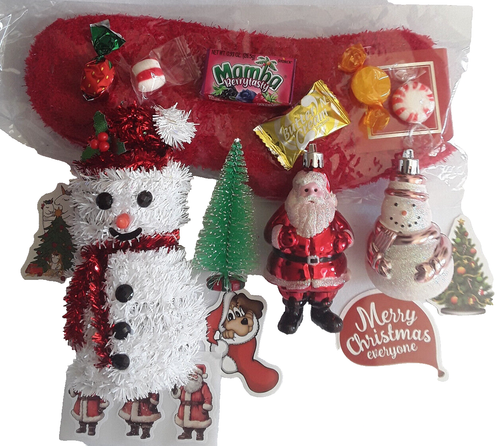 Christmas Gift Secret Santa Holiday Care Package Bag Box Kit Adults ...