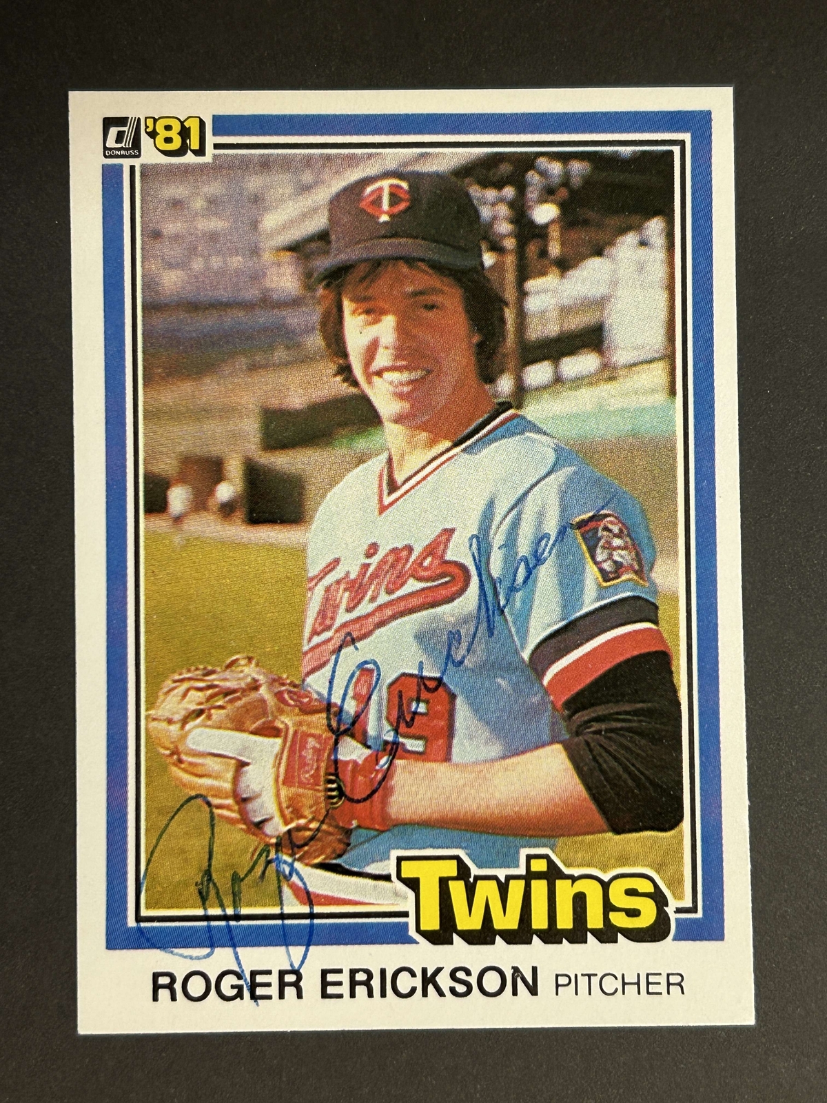 Roger Erickson Autograph Signed 1981 Donruss Minnesota Twins | eBay
