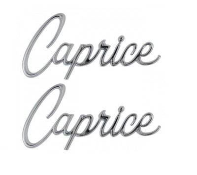 1965-67 Chevrolet "Caprice" Front Fender Emblem TrimParts 65 66 67 ...