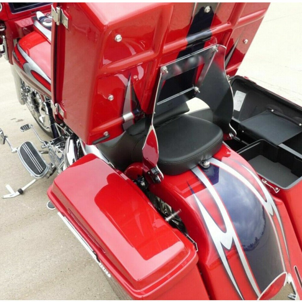 Detachable King Razor Tour Pack Pak Trunk Mount Bracket Rack For Harley ...