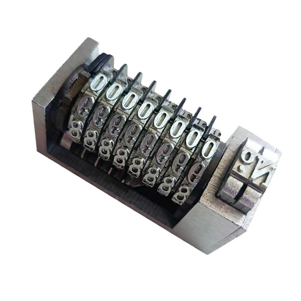8 Digits Numbering Machine Forward for Letterpress Number Coding 4X8 | eBay