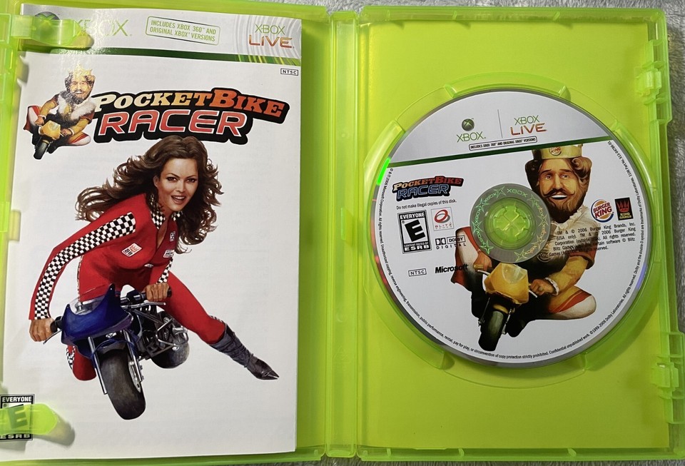 Xbox 360 Pocket Bike Racer by Burger King Complete Game Kids Racing ...