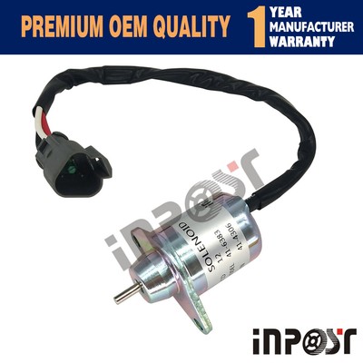 New Fuel ShutOff Solenoid for Yanmar Engine 4TNE84 4TNE88 Thermo King ...