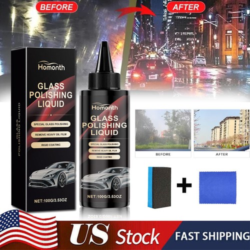 Glass Polishing Compound Car Windshield Oil Film Remover Deep Cleaner ...