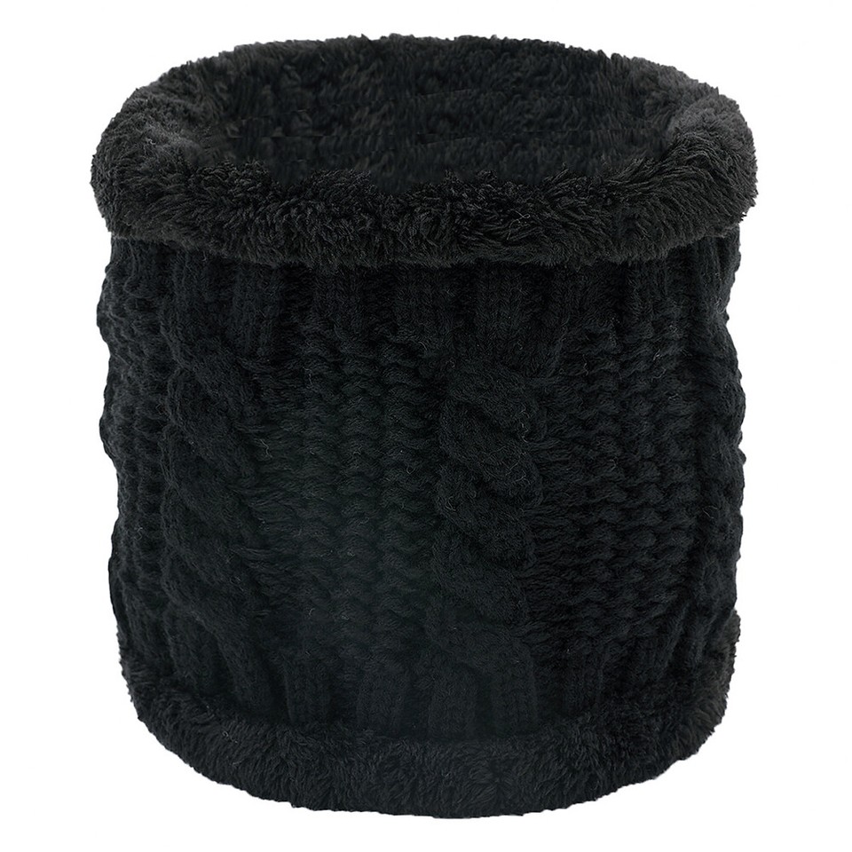 Thermal Fleece Snood Neck Warmer Scarf Warm Winter Ski Collar Scarves ...