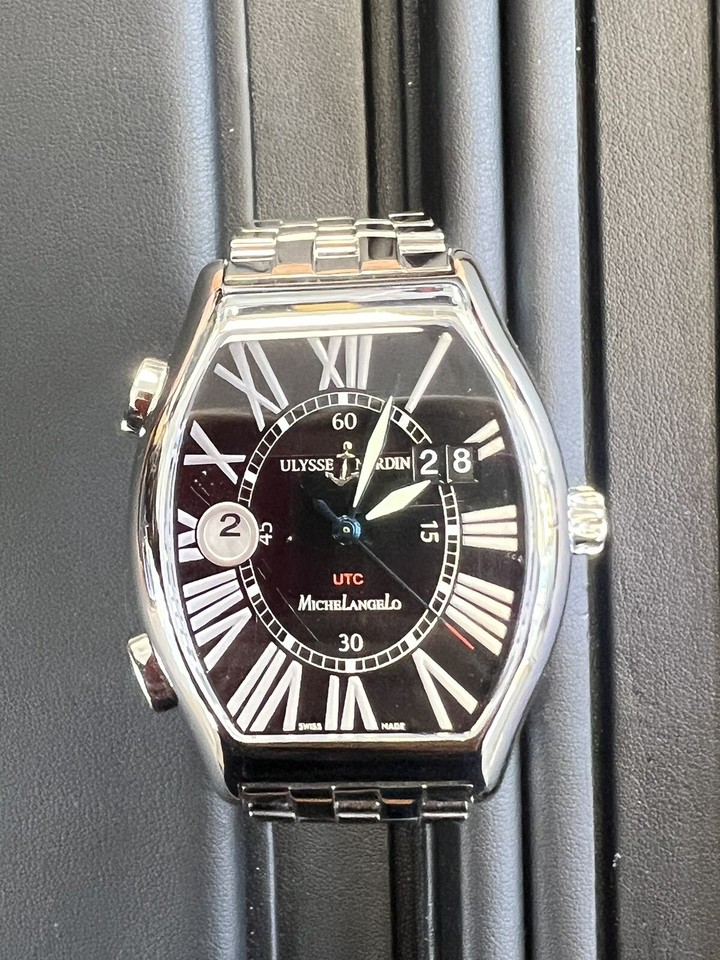 Ulysse Nardin UTC Michaelangelo/Stainless Steel/Dual time zone | eBay