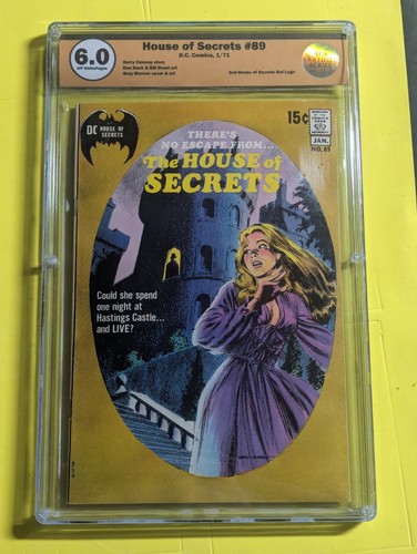House of Secrets #89 EGS 6.0 2nd Bat Logo- 70s HORROR CLASSIC- Draut ...