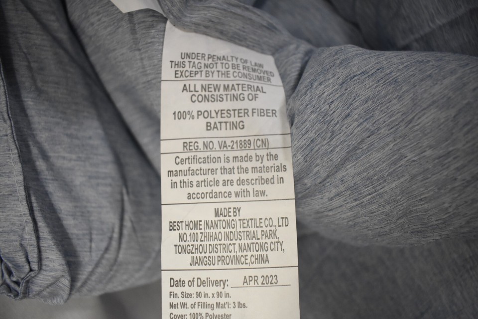 Bedsure Comforter Blanket Heather Blue Bedding Twin Home Decorative 68 ...