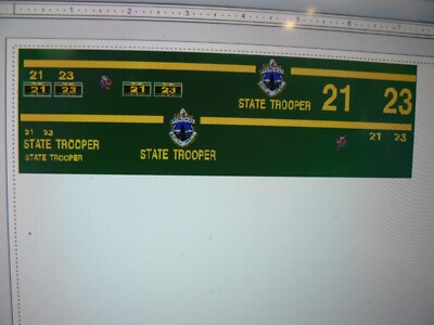 Vermont State Police Super Trooper Movie Version Decals 1:24 | eBay