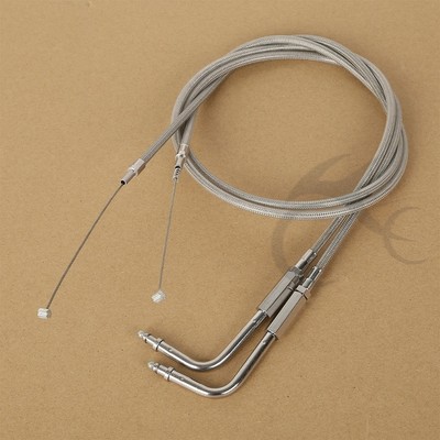 100CM 39" Throttle Cable Wire Dual Fit For Harley Road King 1996-2001 ...