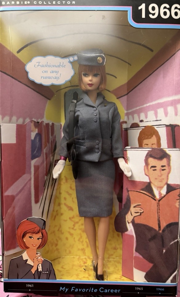 Mattel R4473 1966 My Favorite Career Pan Am Stewardess Barbie Doll | eBay