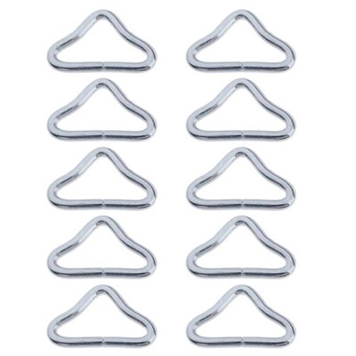 10Pcs Metal Triangular Rings Buckles V-Rings for Trampoline Part Repair ...
