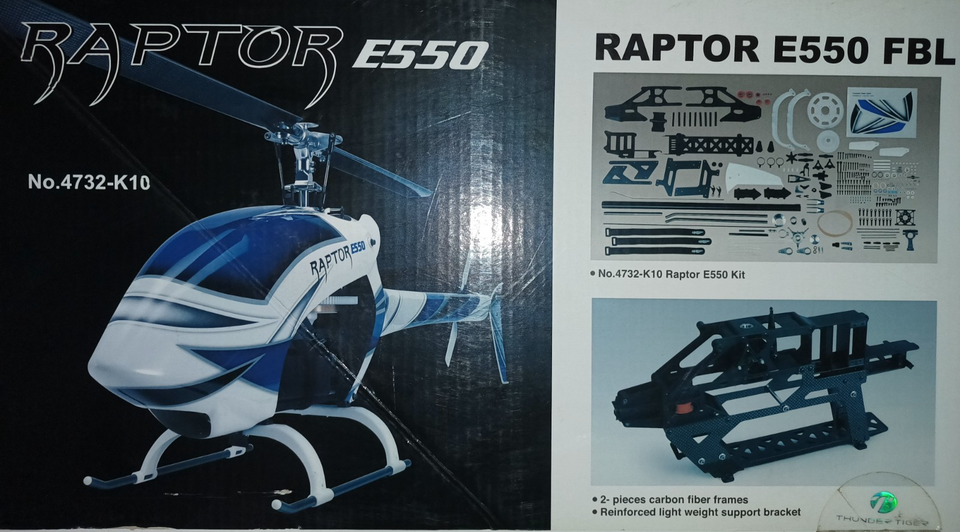 Hot Deal ! Thunder Tiger RC Heli Raptor E550 FBL Kit 4732-K10 NEW | eBay