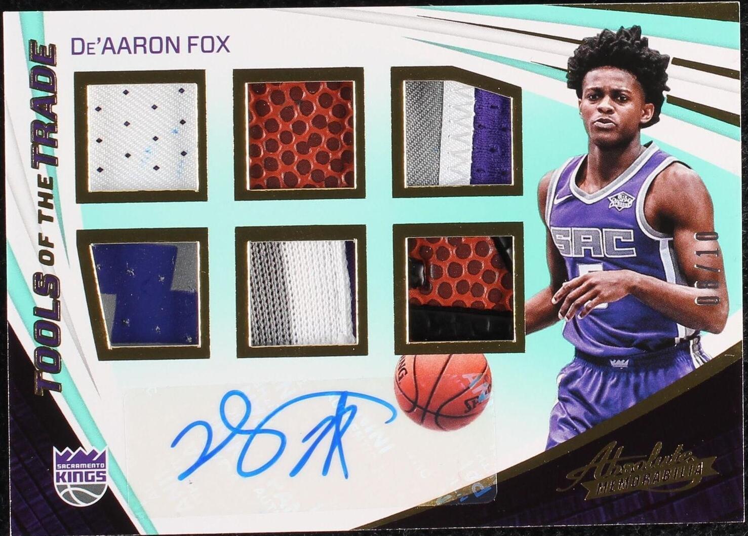 2017-18 Panini Absolute - Tools of the Trade Signatures Six Swatch De ...