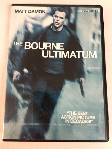 The Bourne Ultimatum Matt Damon DVD Full Screen : Ships Same Day With ...