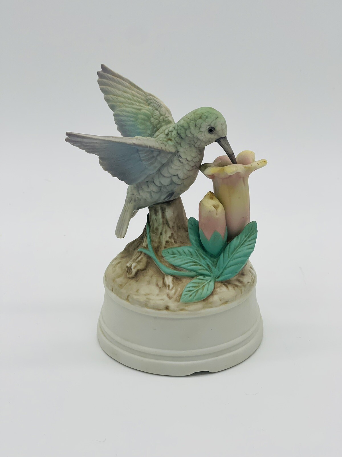 Crowning Touch Collection Porcelain Hummingbird Music Box 6” - Made in ...