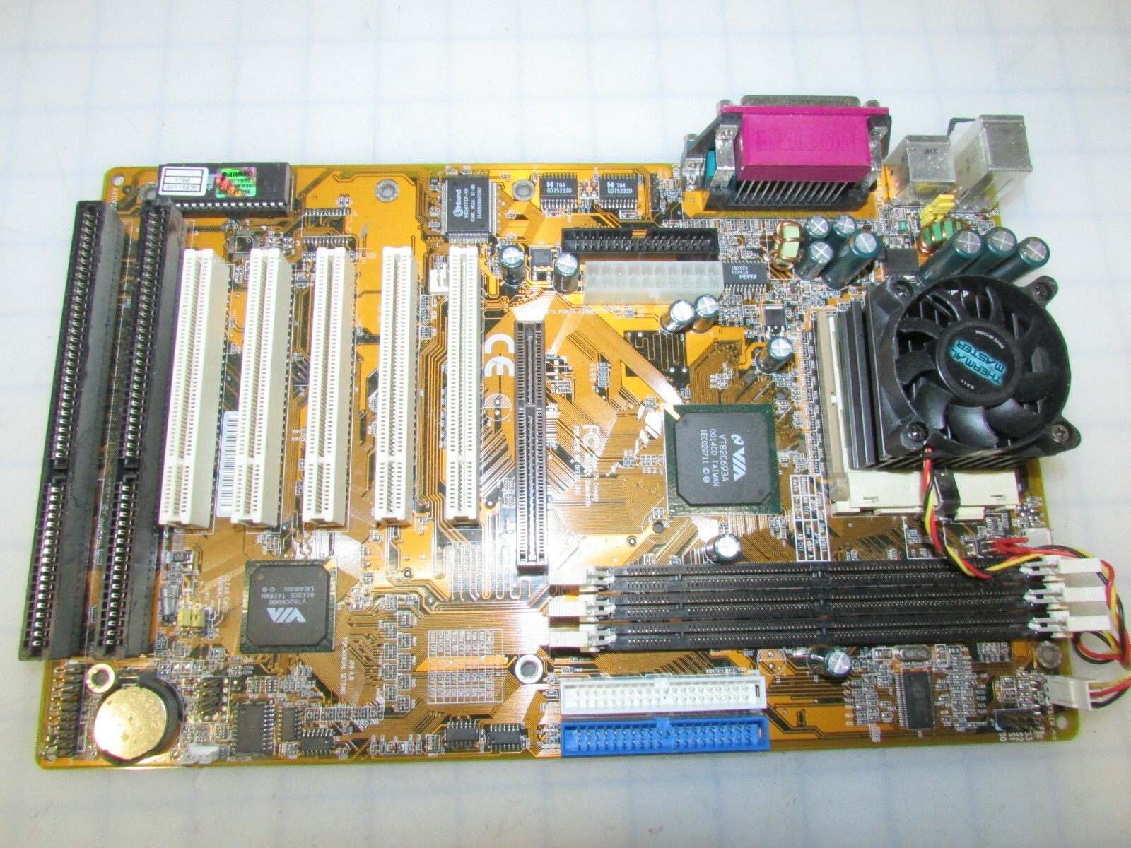 SHUTTLE AV11S835 SOCKET 370 Motherboard WITH CELERON SL46T + HEATSINK ...