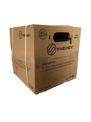 Synergy RG6 5 MGHz 3.0 GHz 18 AWG Solid Cable, 10-SC1MFPE-BK, 17 AWG ...