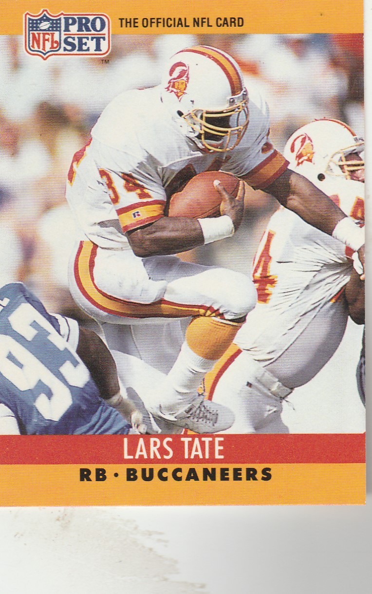 FREE SHIPPING-MINT-1990 NFL Pro Set # 317 Lars Tate BUCCANEERS | eBay