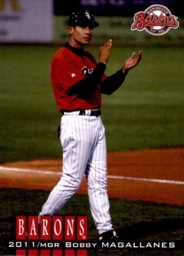 2011 Birmingham Barons Grandstand #17 Bobby Magallanes Goodyear Arizona ...