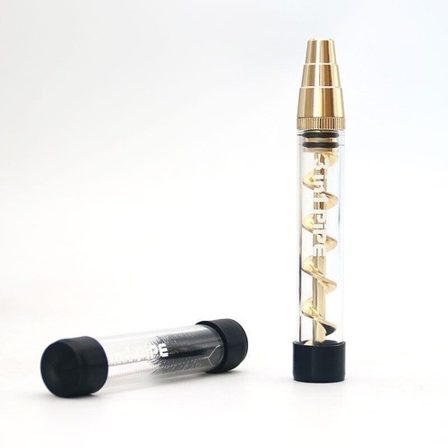 Upgraded 3in1 Twisty Glass Blunt Smoking Mini Pipe Metal Tip With ...
