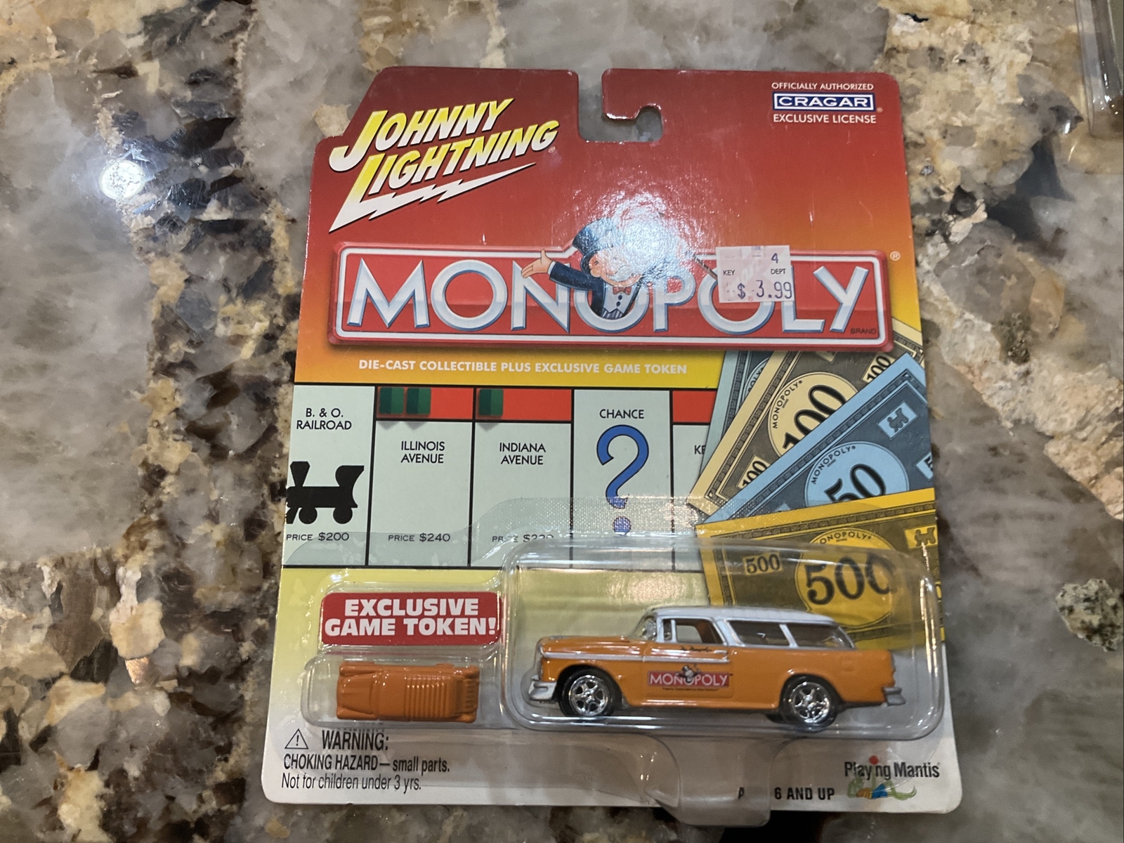 JOHNNY LIGHTNING MONOPOLY ORANGE 1955 CHEVROLET NOMAD ST. JAMES PLACE ...