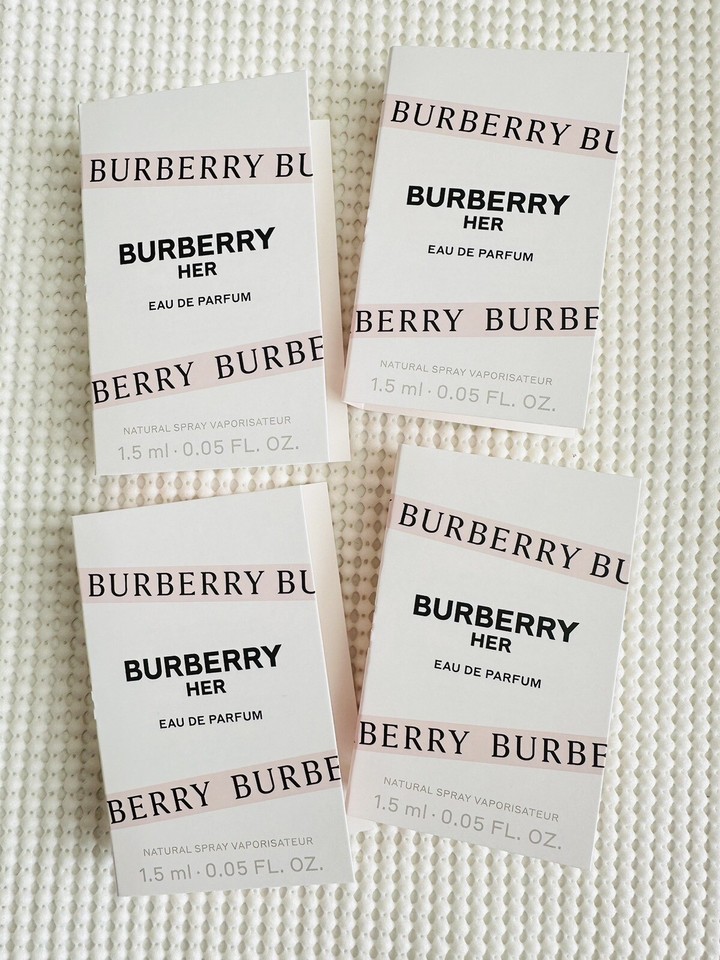Burberry Her Perfume Sample Size (4pcs) | eBay