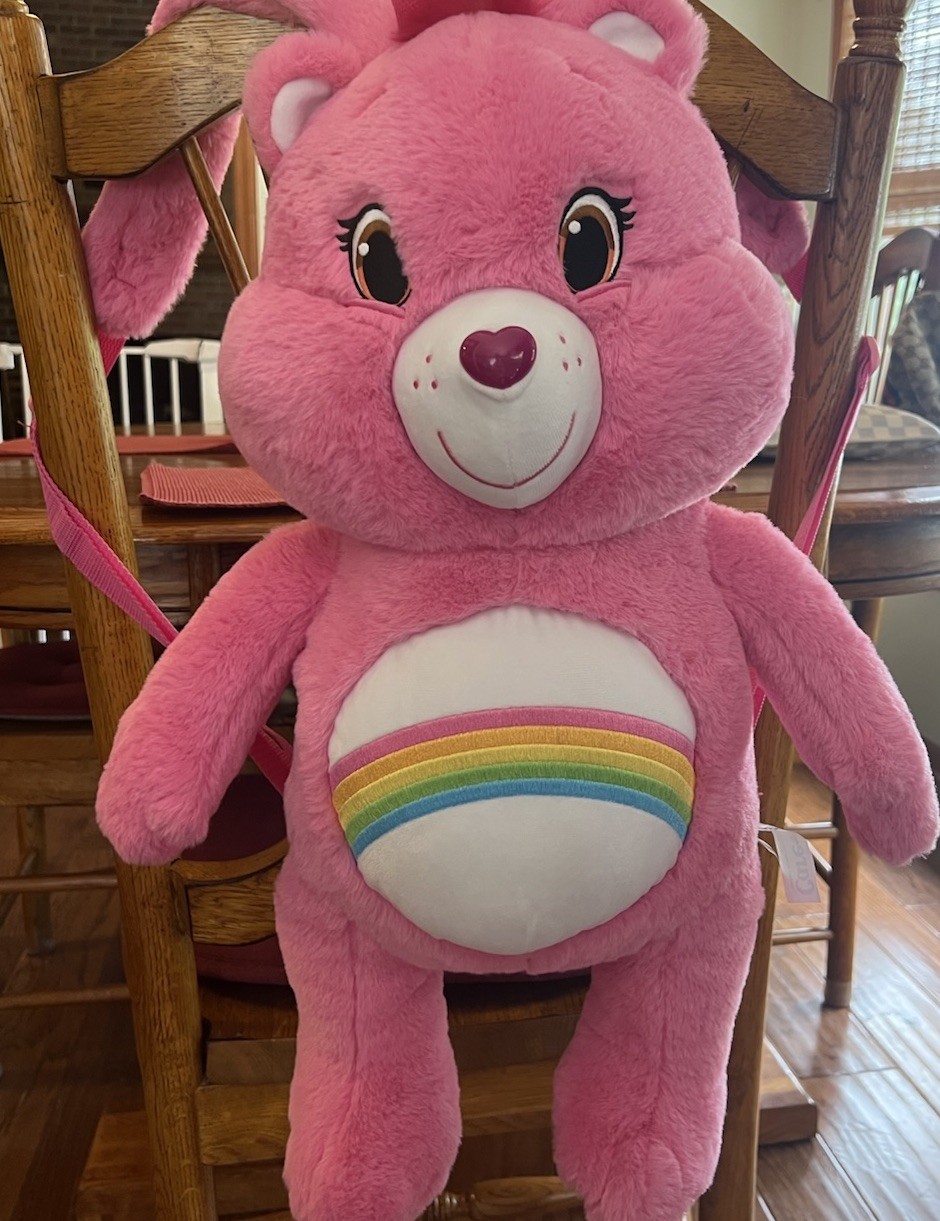 Dolls Kill x Care Bears Cheer Rainbow Plush Backpack … - Gem