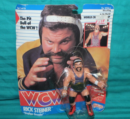 1990 Galoob Rick Steiner WCW Action Figure Sealed Excellent Condition ...