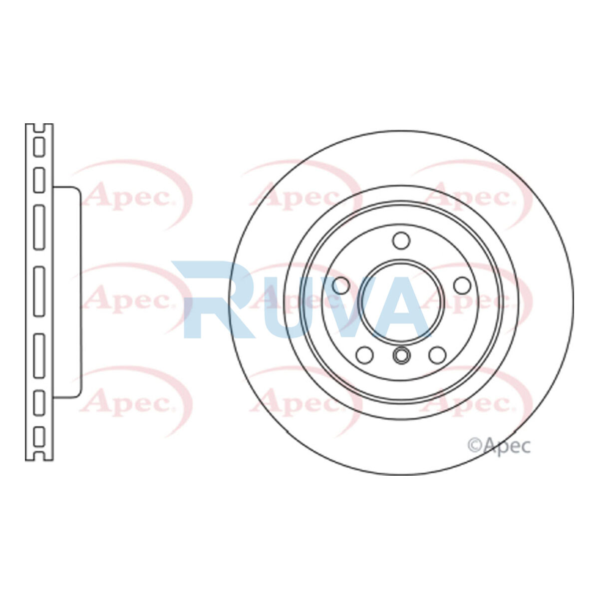 Fits BMW 7 Series 6 5 4.4 4.8 Ruva Front Right Brake Disc #1 ...