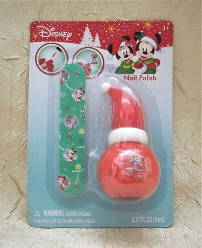 Disney Red Nail Polish & Emory Board Set Mickey & Minnie Mouse ...