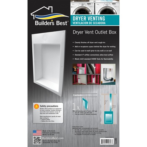 BUILDER'S BEST(R) Saf-T-Duct Dryer Outlet Box | eBay