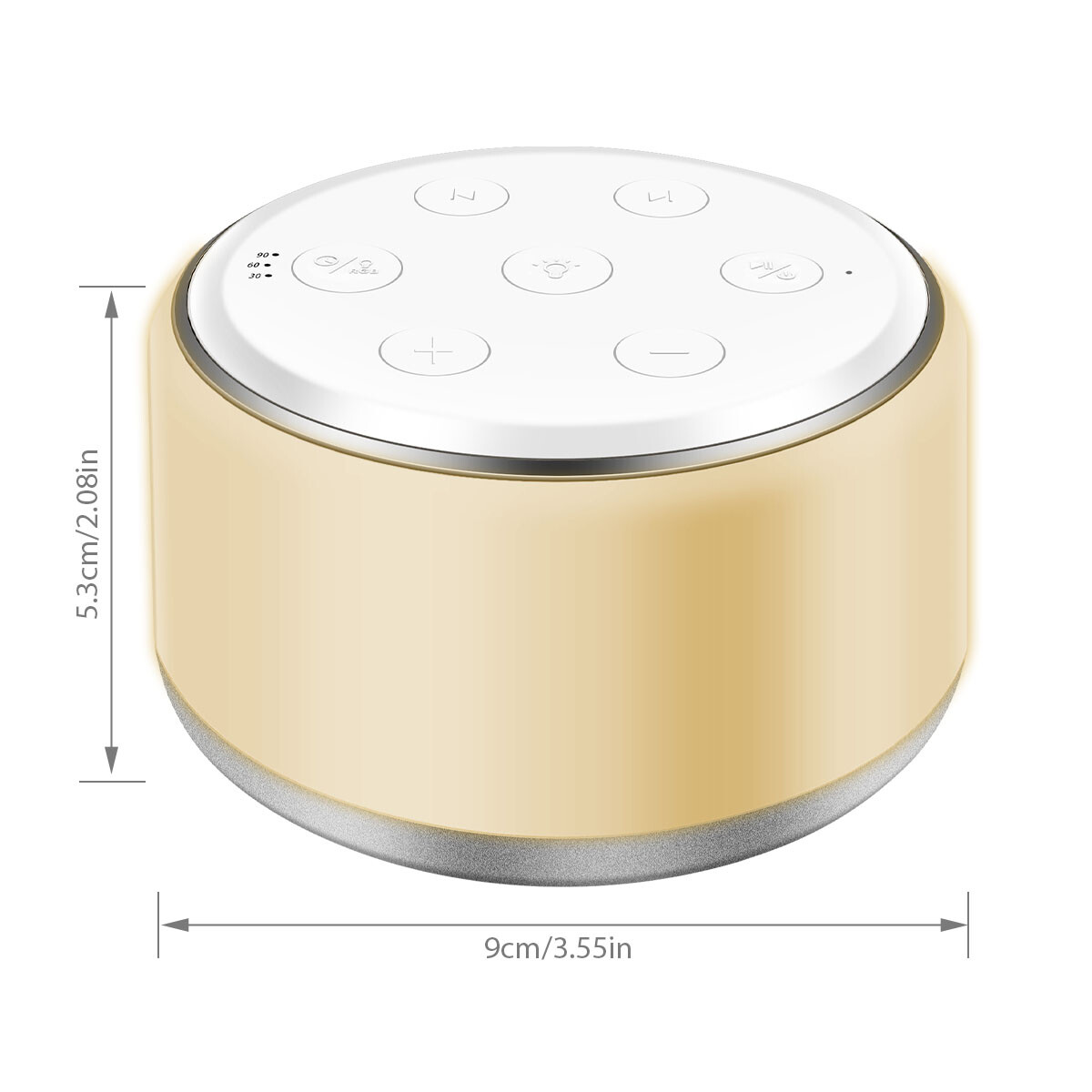 White Noise Machine for Sleeping USB Rechargeable Sleep Sound Machine w ...