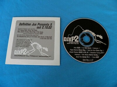 RJD2 Master Blaster Mega Mix Definitive Jux - Full Album Promo CD Aesop ...