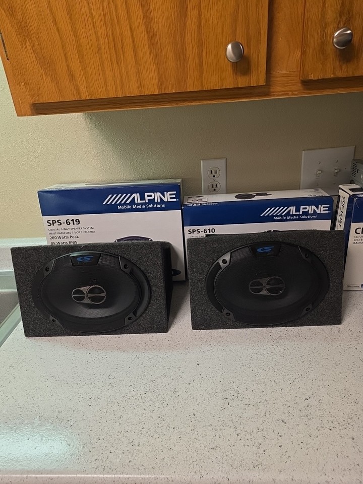 Alpine SPS-610 & SPS-510 Bundle 6 1/2" & 5 1/4" Coaxle 2 Way Speakers ...
