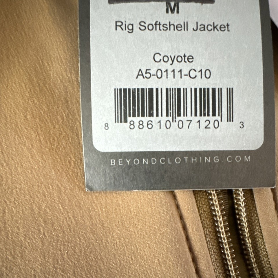 Beyond Clothing Systems Rig Softshell Jacket Coyote Medium Men's A5 SOF ...
