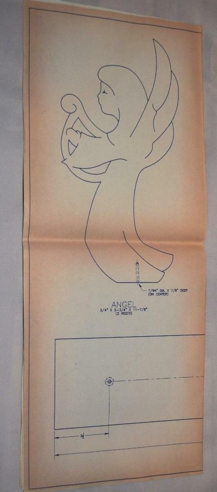 VTG 1995 XMAS DIY WOODWORKING PATTERN Angel Candleholders Meisel ...