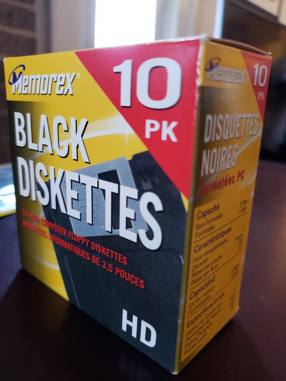 Genuine Memorex 10 Pack of Black Diskettes (3.5 Inch) Computer Floppy ...