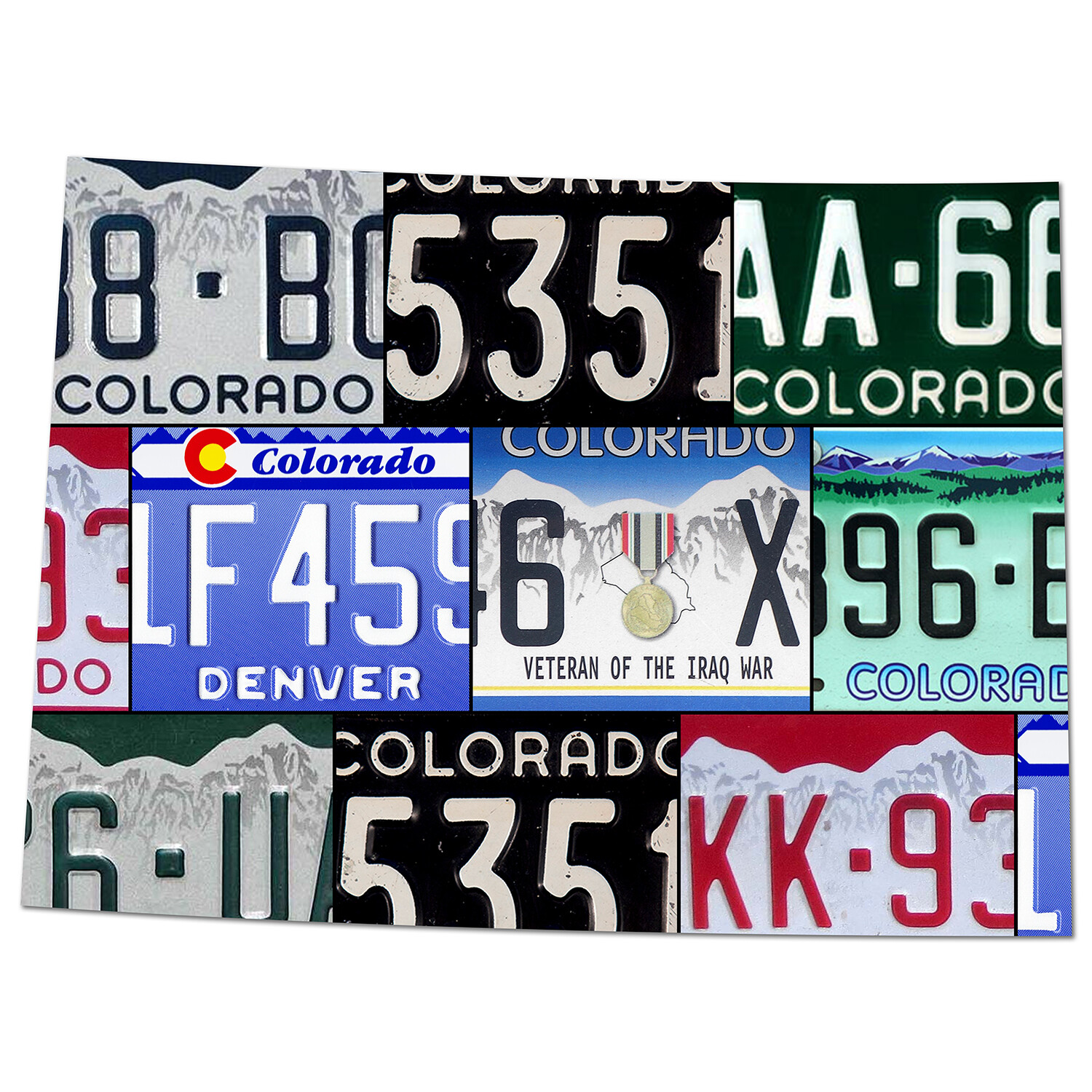 COLORADO License Plate Map Cut Sign, The Centennial State License ...