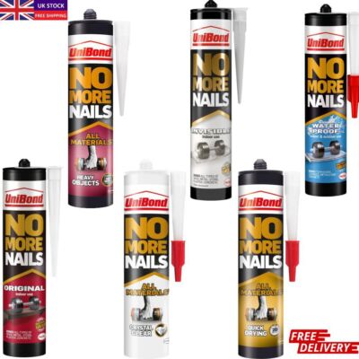 UniBond No More Nails Original Heavy Duty Mounting Adhesive Extra ...