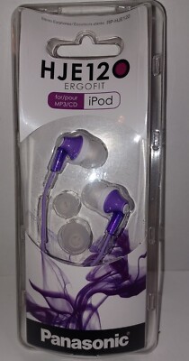 Panasonic RP-HJE120/ RP-HJE120PPV In-Ear Earbud Headphones, Violet. (D2 ...