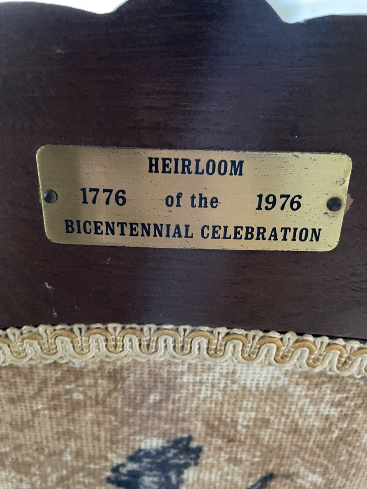 1776 of the 1976 BICENTENNIAL CELEBRATION CHAIR ANTIQUE ROCKING CHAIR ...