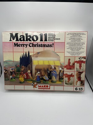 Vintage 1988 MAKO Moulages Vive Noel Christmas Plaster Nativity "Sealed ...