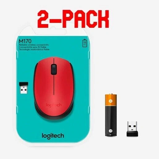 Logitech Wireless Mouse Red