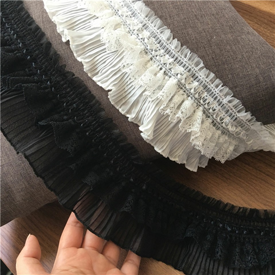 Delicate Ruffled Lace Trim Extender Dress Trimming Sewing Accessories ...