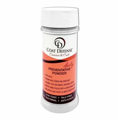 Coat Defense Dog & Cat Preventative Powder for Skin Issues, Non-Toxic ...