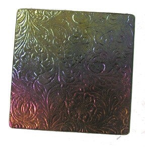 GX06 - 7 Inch Square Tooled Leather Textured Tile Mold for Glass ...