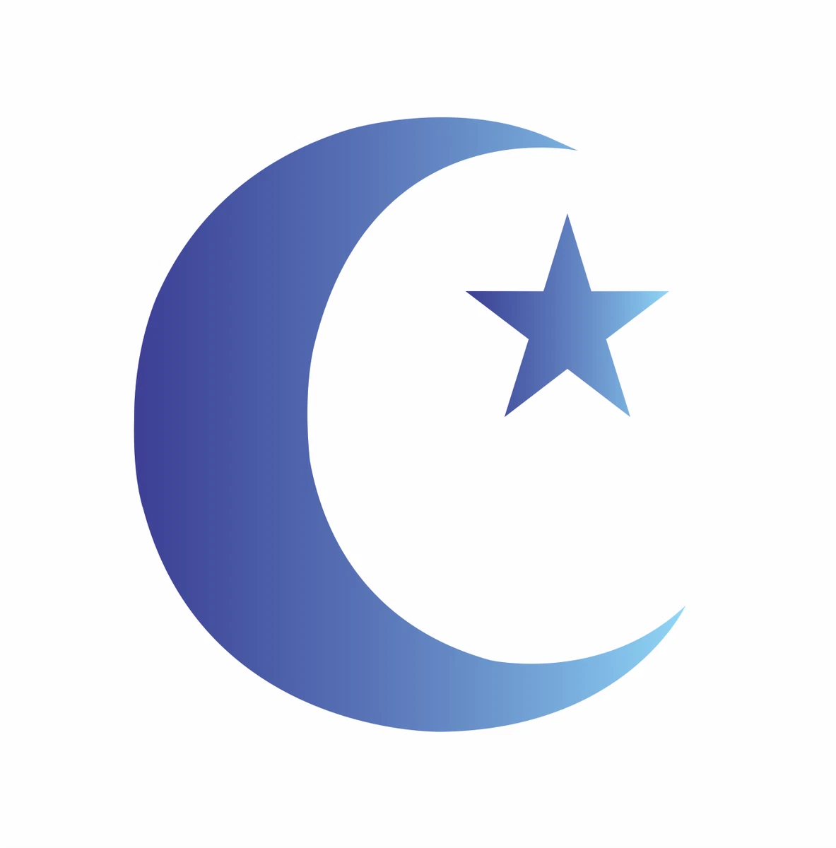 Blue Islam Symbol