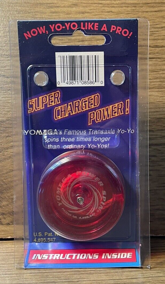 Yomega Vintage Power Spin Yo-Yo Collectible In Original Packaging Red ...
